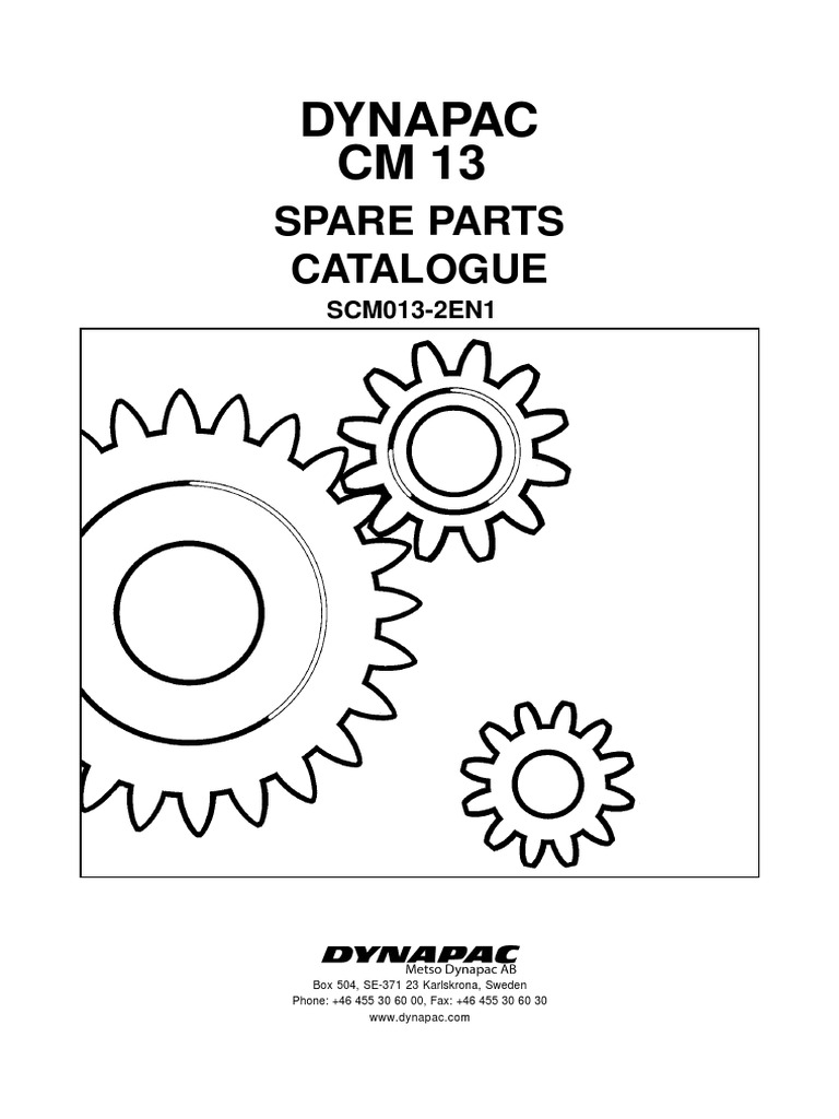 Dynapac - CM13 | PDF | Washer (Hardware) | Belt (Mechanical)
