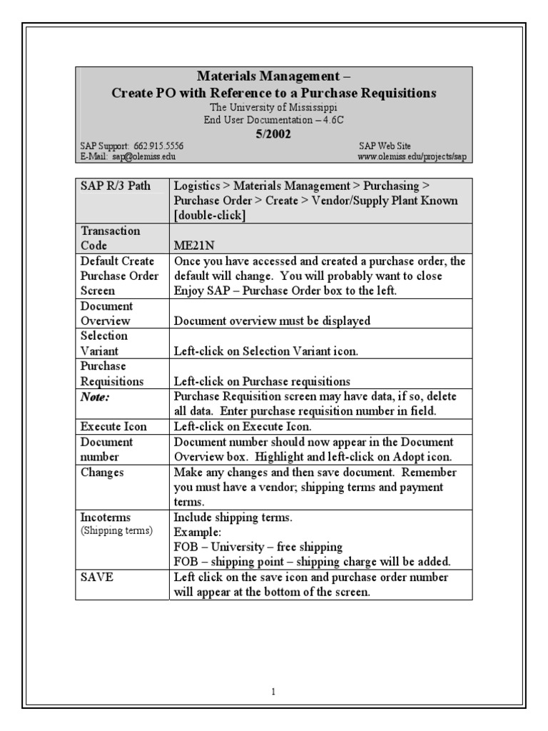 MM SAP Create-Purchase-Order PDF | PDF | Icon (Computing) | System Software