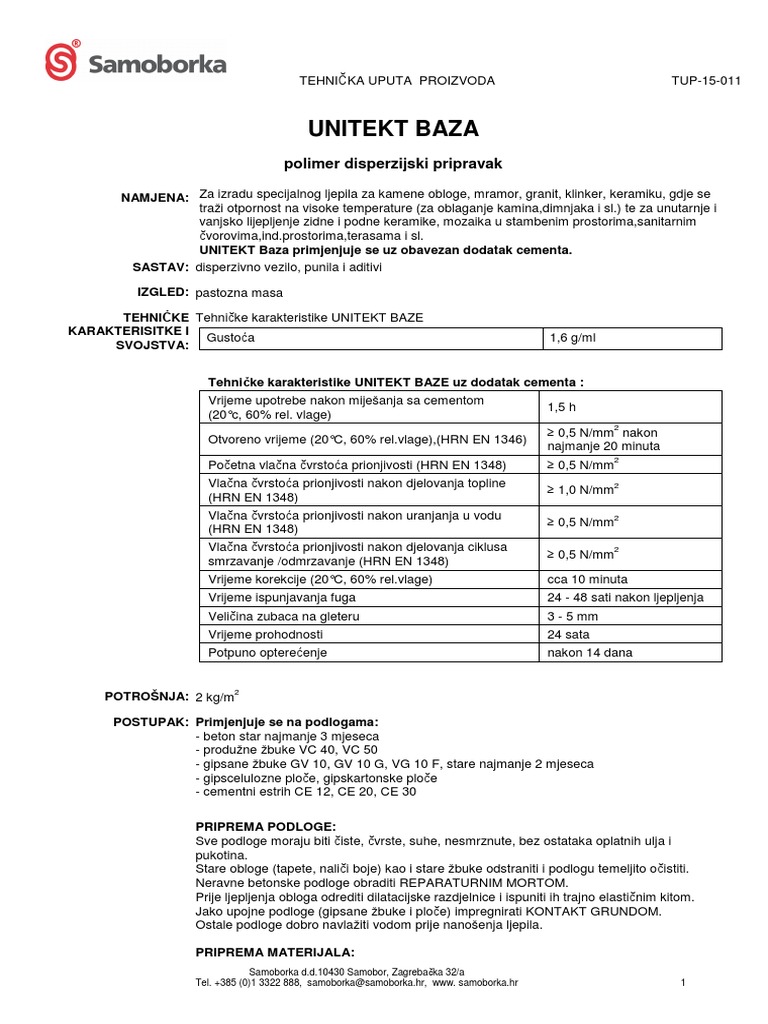 TUP UnitektBaza | PDF