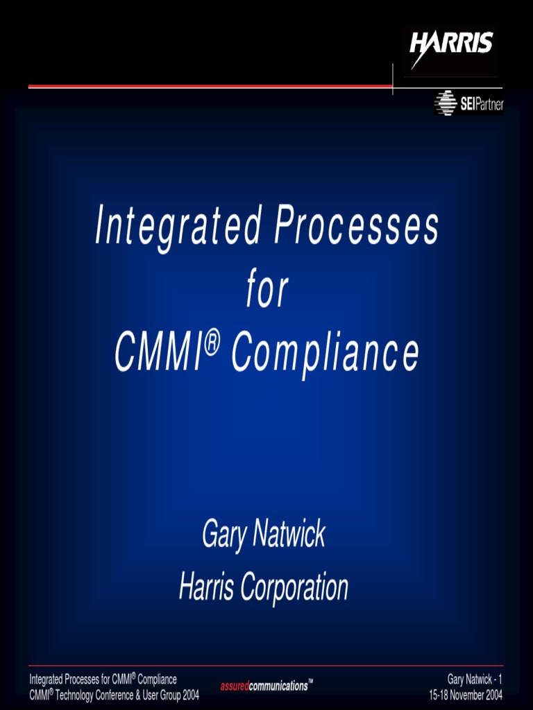 Integrated Processes For Cmmi Compliance: Gary Natwick Harris ...