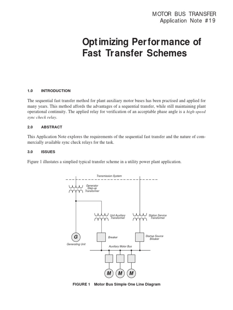 Beckwith-Optimizing Performance of Fast Bus Transfer Scheme PDF | PDF ...