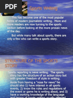 Sports Writing Sample | PDF | Student Sport | Sports