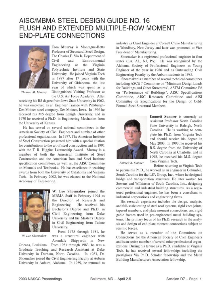 Aisc-Mbma Steel Design Guide No 16 | PDF | Strength Of Materials ...