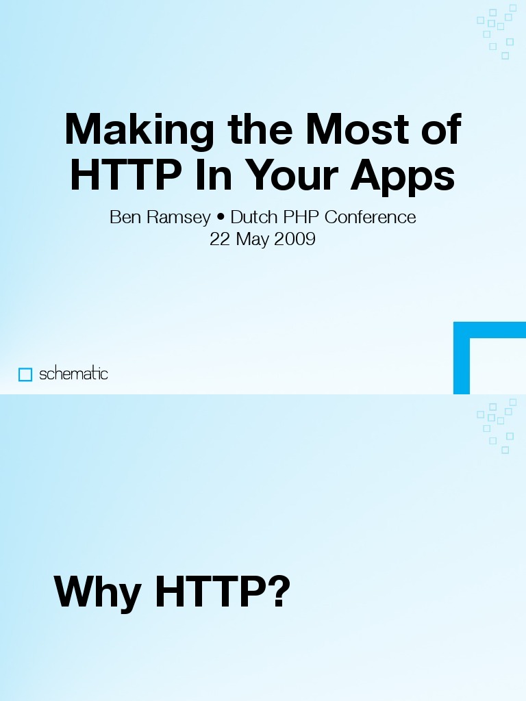 Making The Most of HTTP in Your Apps | PDF | Hypertext Transfer ...