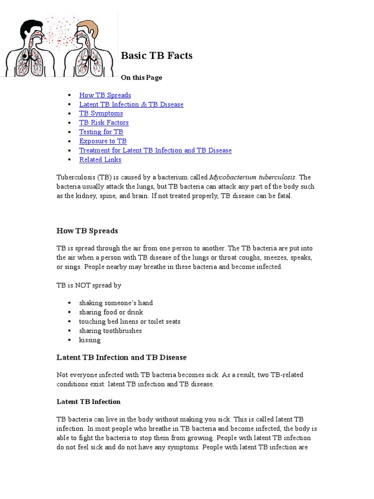 Basic TB Facts | PDF | Tuberculosis | Infection
