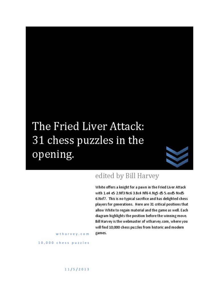 The Fried Liver Attack: 31 Chess Puzzles in The Opening. | PDF ...