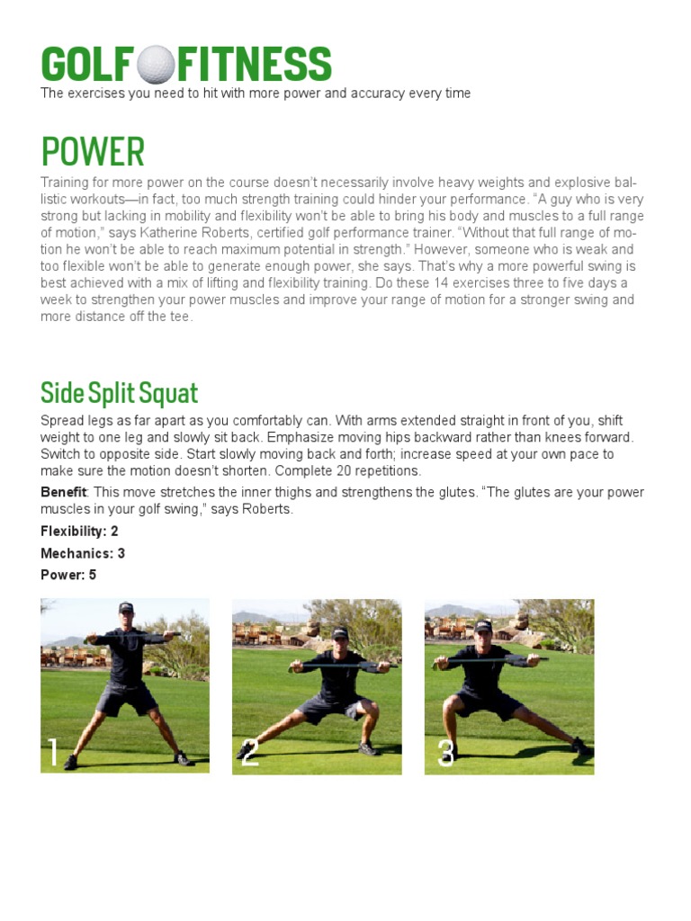 Golf Fitness PDF | Download Free PDF | Golf Stroke Mechanics ...
