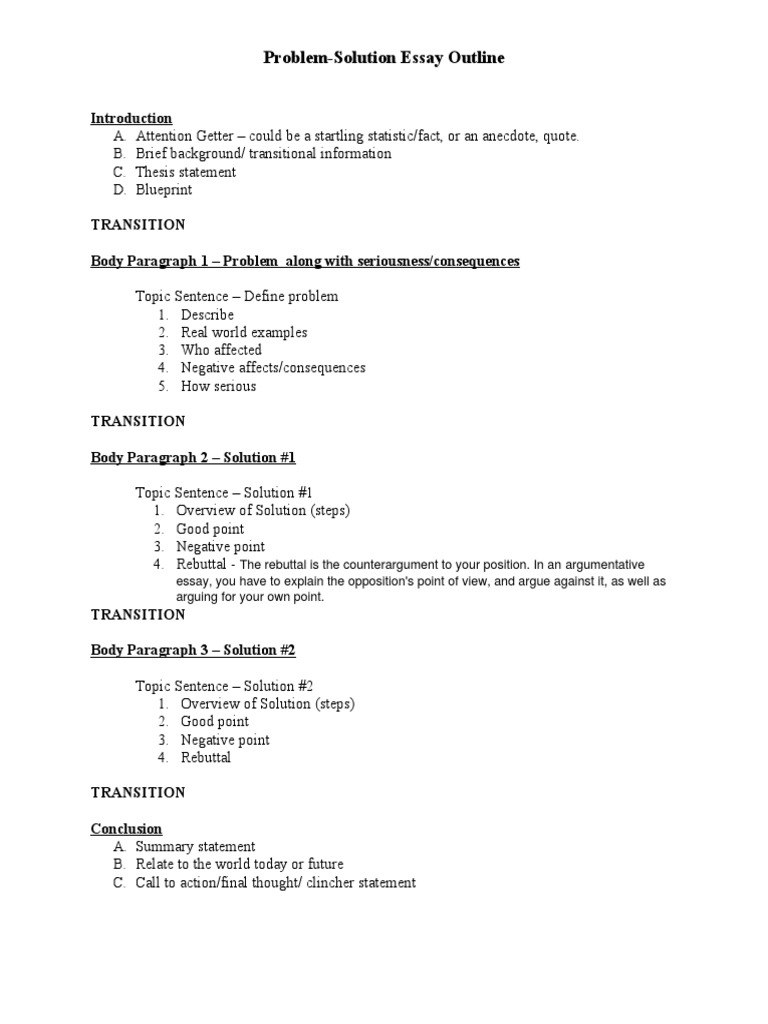 5-Para Solution Outline | PDF