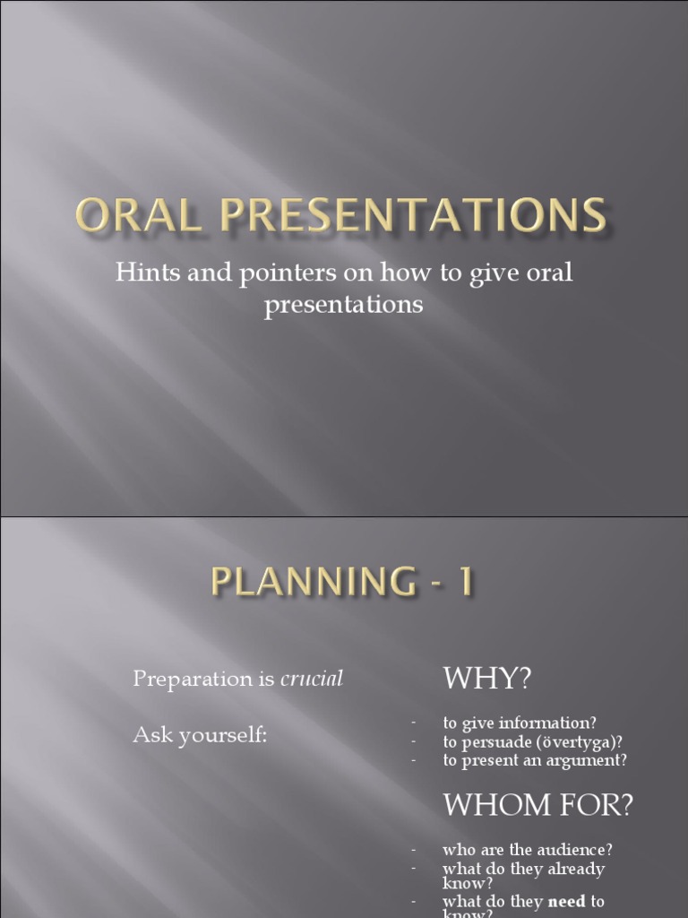 How To Make Good Oral Presentations | PDF | Cognitive Science | Cognition