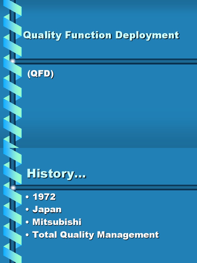 Quality Function Deployment | PDF | Customer | Products