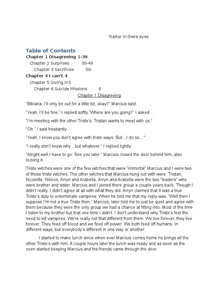 Traitor in There Eyes | PDF