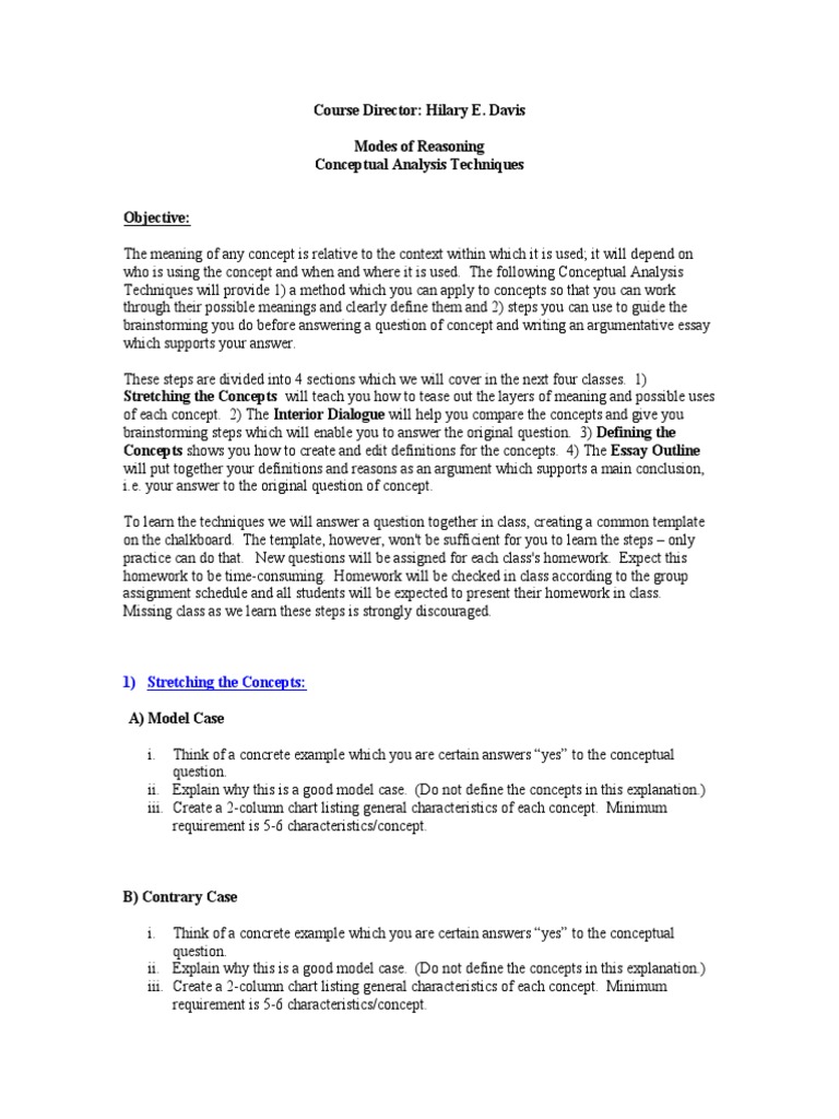 Conceptual Analysis Techniques Overview | PDF | Definition | Concept