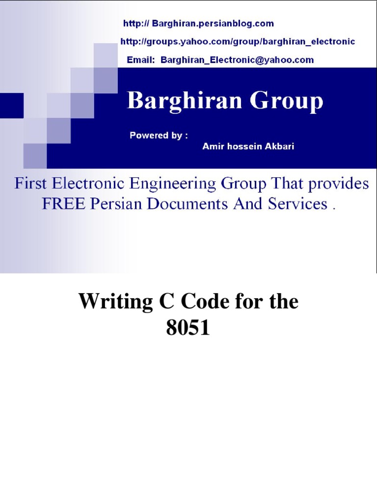 Tutorial - Writing C Code For The 8051 | PDF