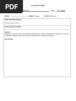 Sample TBL Lesson Plan | PDF | Waiting Staff | Teachers