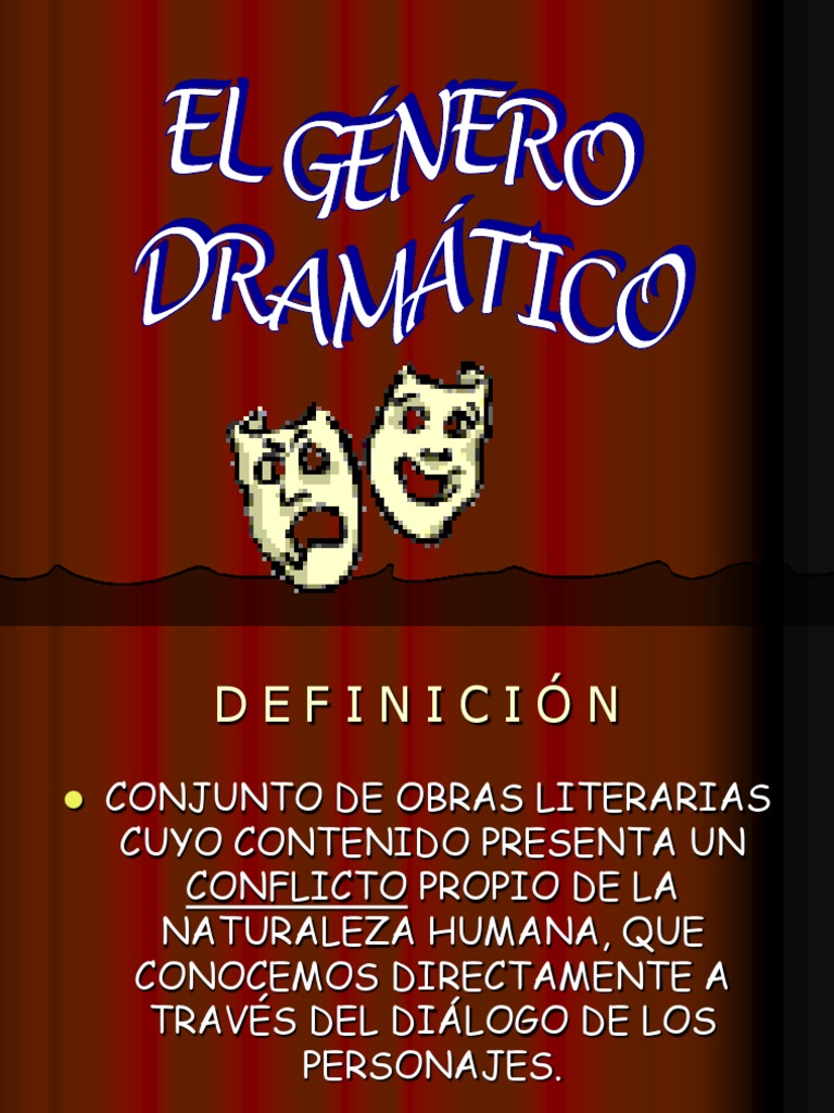 Genero Dramatico | PDF | Comedia | Teatro