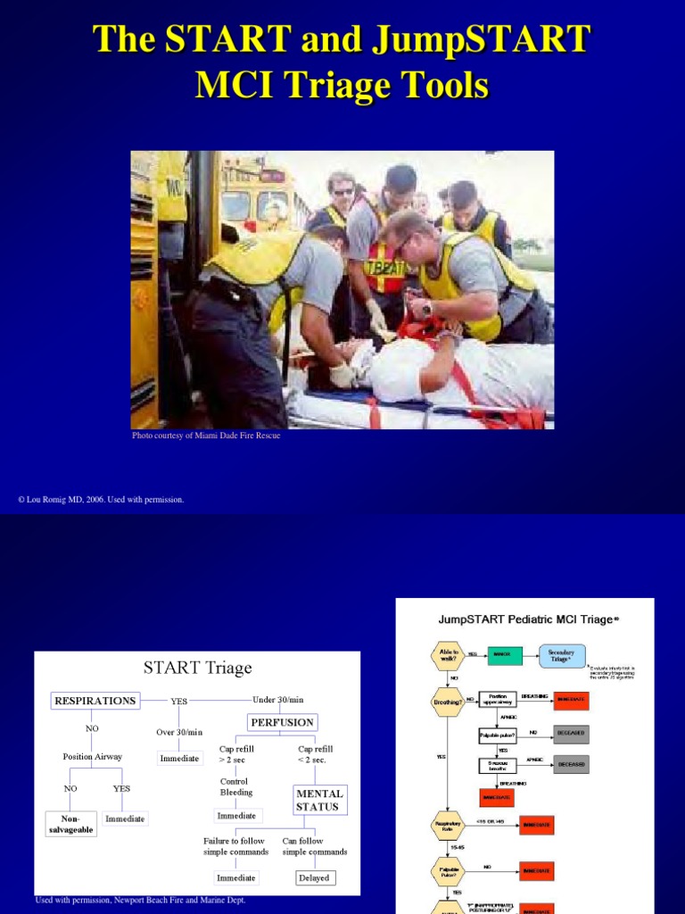 The START and JumpSTART MCI Triage Tools | PDF | Medicine | Health Care