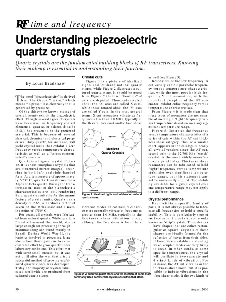 Understanding Piezoelectric Quartz Crystals | PDF | Electrical ...