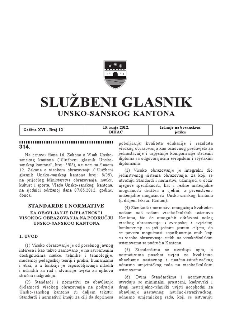 Pedagoski Standardi Novi PDF | PDF
