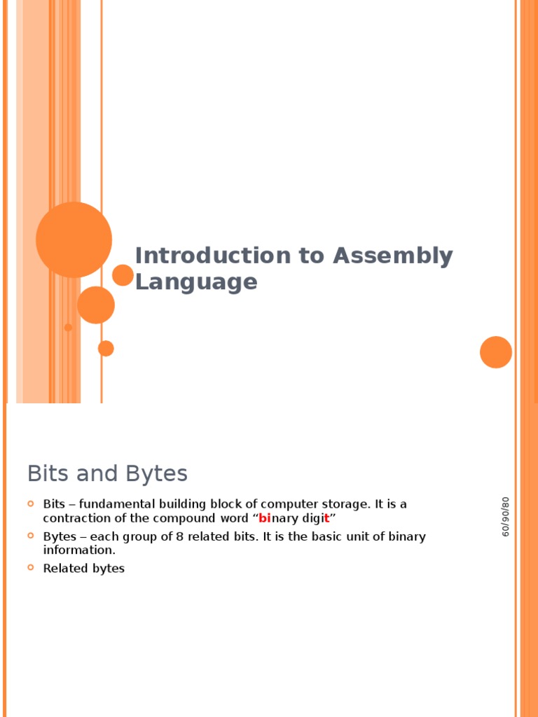 Introduction To Assembly | PDF | Bit | Assembly Language