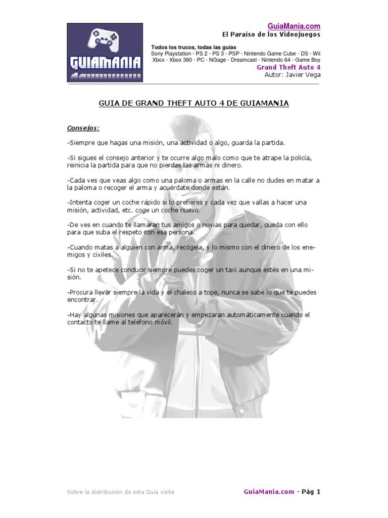 Guia Gta 4 | PDF | Nintendo | Xbox 360