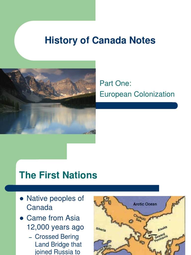 History of Canada PDF | PDF | Provinces And Territories Of Canada | New ...