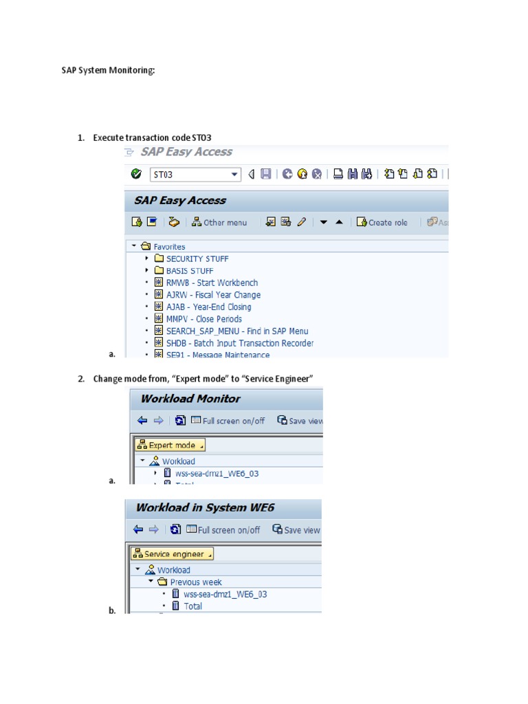 SAP System Monitoring PDF | PDF