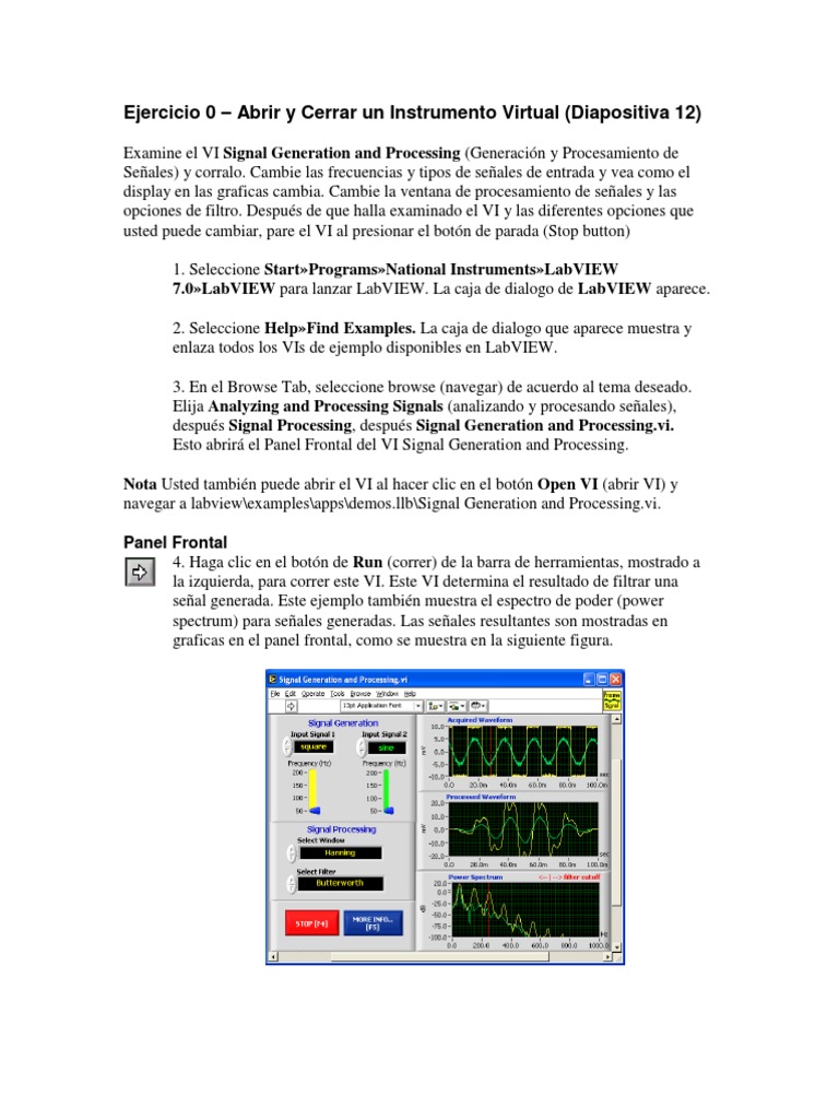 Labview Ejercicios | PDF | Point and Click | Ventana (informática)