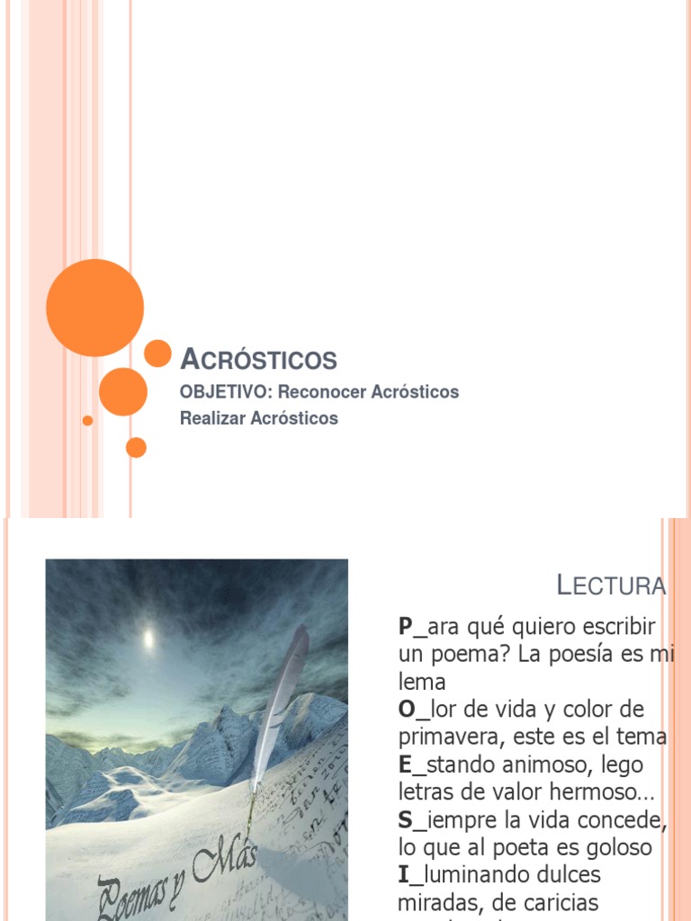 Cómo Crear Acrósticos Creativos | PDF | Poesía