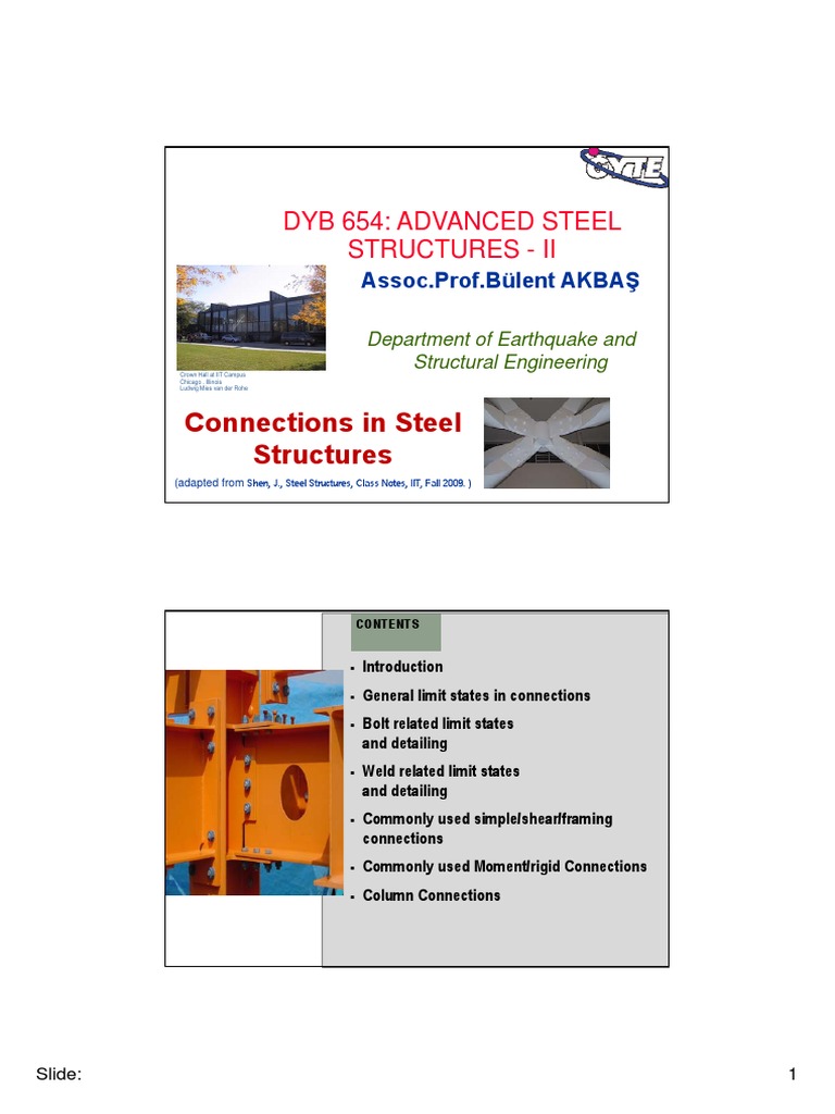 Design of Steel Connections | PDF | Screw | Strength Of Materials