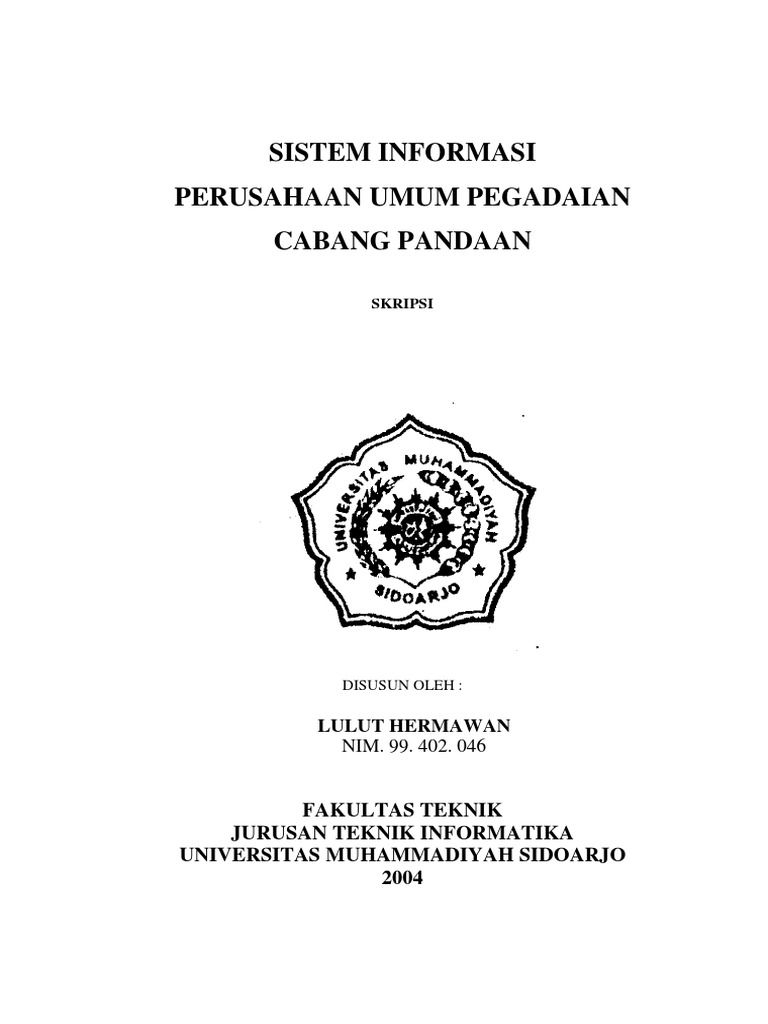 Contoh Skripsi Ilmu Komputer PDF | PDF