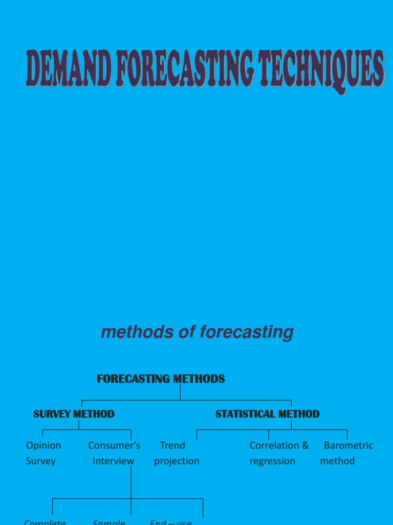 Demand Forecasting | PDF | Forecasting | Correlation And Dependence