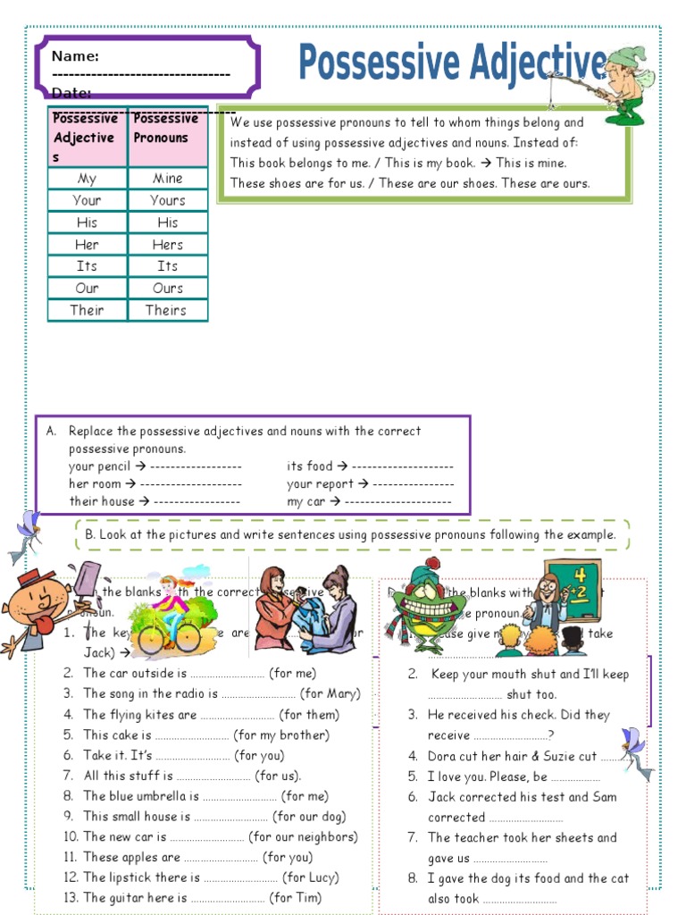 Latin Possessive Adjectives