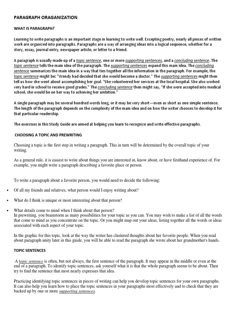 Effective Paragraph Writing Guide | PDF | Paragraph | Cognitive Science