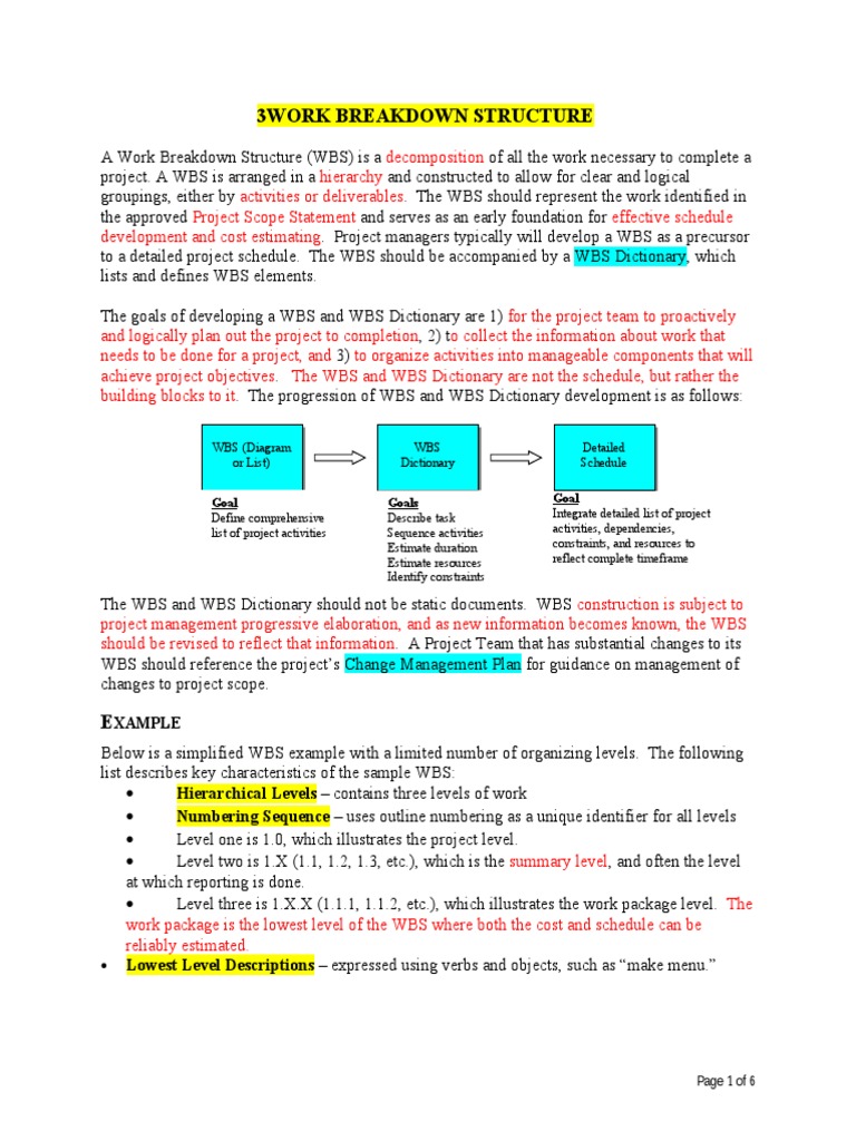 WBS | PDF