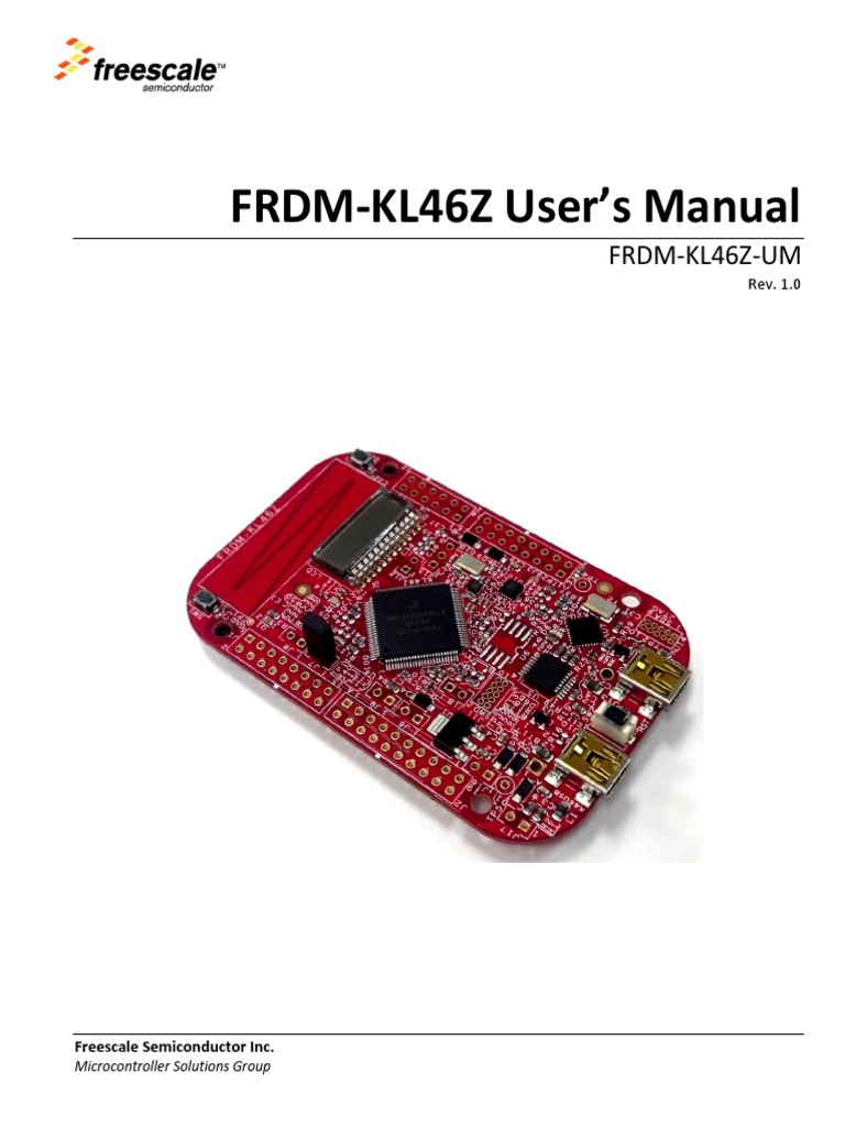 FRDM-KL46Z User's Manual | PDF | Microcontroller | Usb