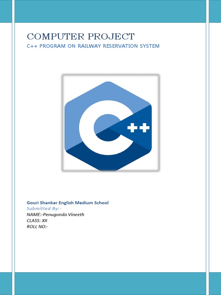 COMPUTER PROJECT class xii.docx | C++ | Computing