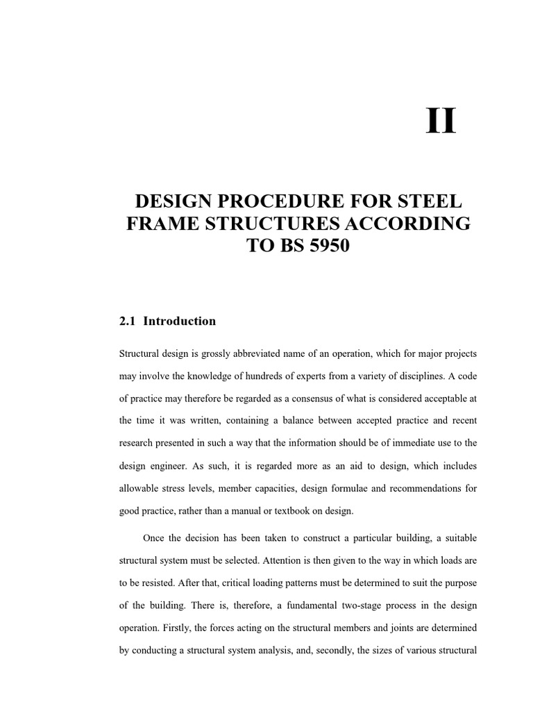 Steel Frame Design per BS 5950 | PDF | Buckling | Strength Of Materials