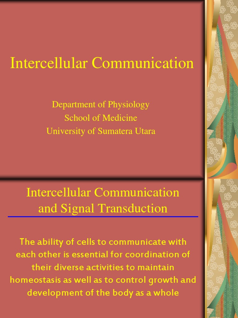 Intercellular Communication Mechanisms | PDF | Cell Signaling | Hormone