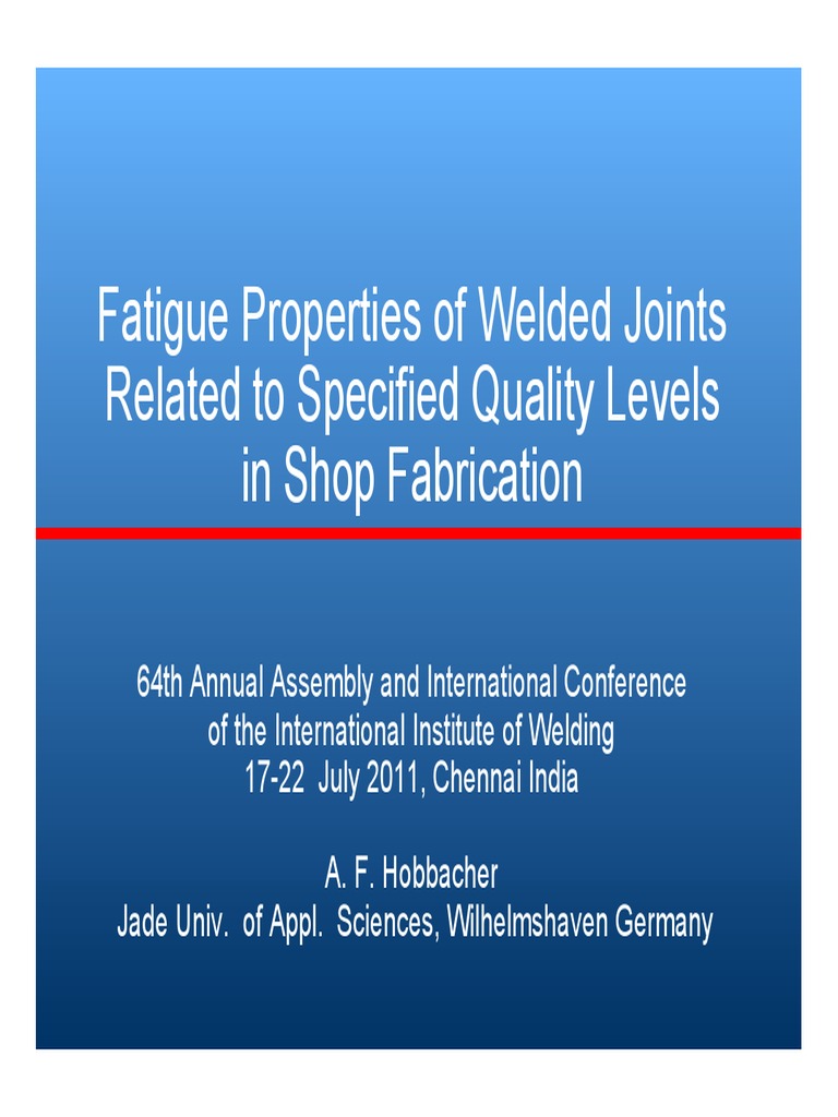 ISO 5817 Chennai 2011 Pres PDF | Download Free PDF | Welding | Construction