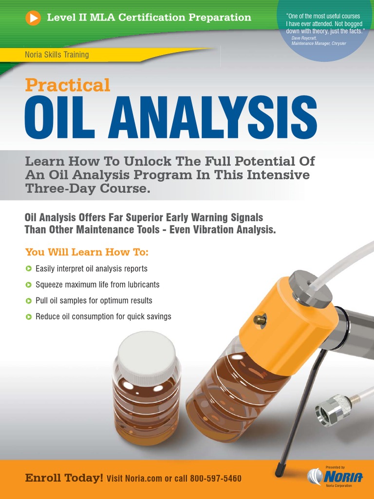 Oil Analysis PDF | PDF | Bearing (Mechanical) | Wear
