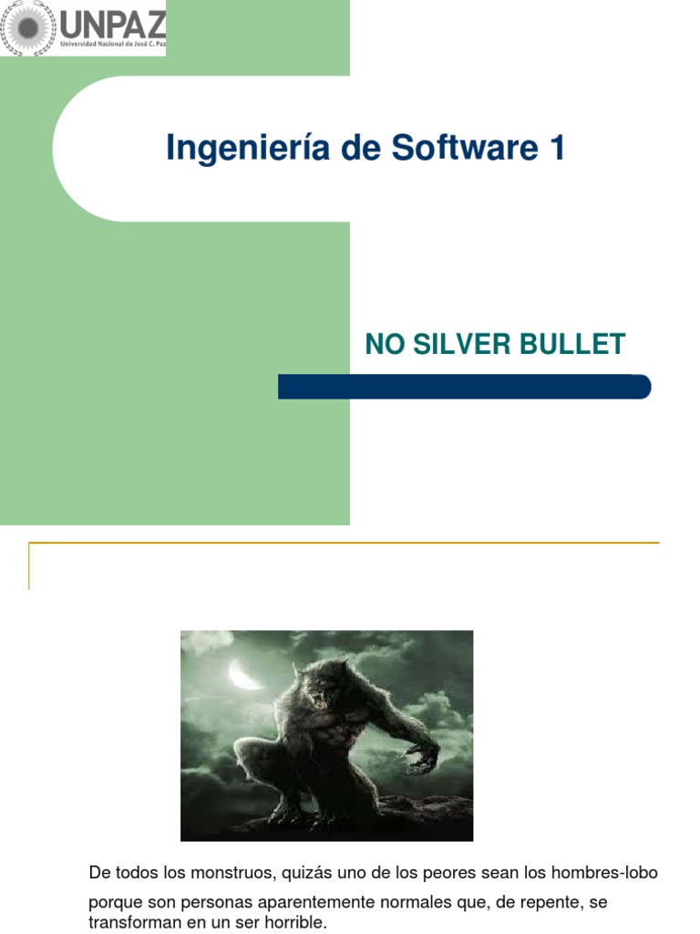 No Silver Bullets | PDF | Programación de computadoras | Software
