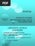 The Standard Theory: Deep Structures Surface Structures | PDF | Syntax | Lexical Semantics