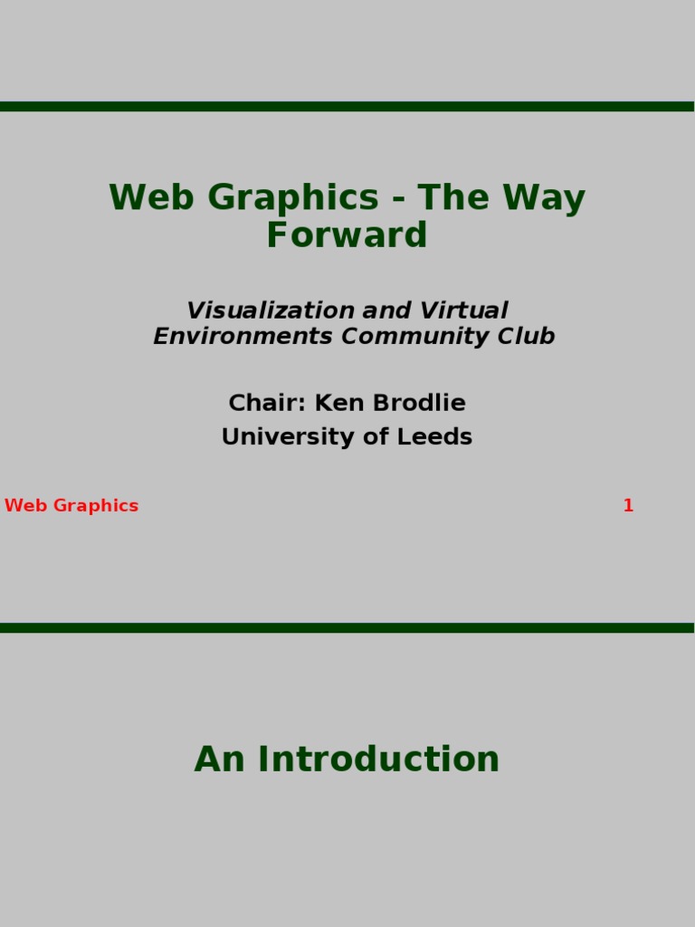 Evolution of Web Graphics Technology | PDF | Graphics | 3 D Computer ...