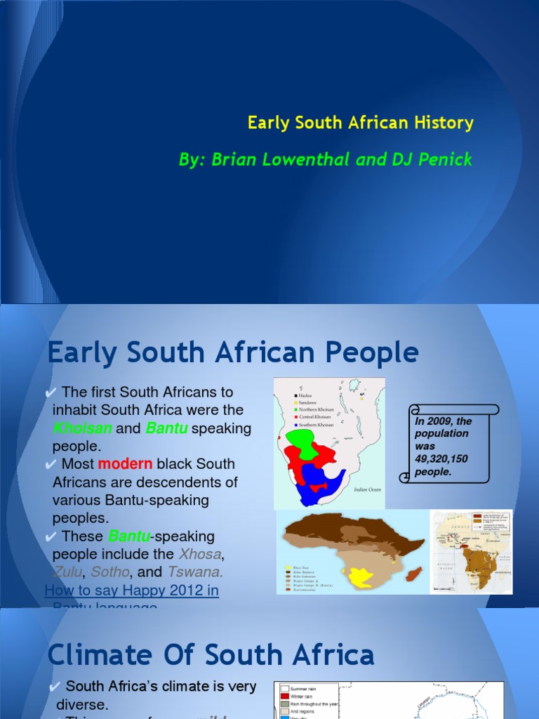 Early South African History | PDF