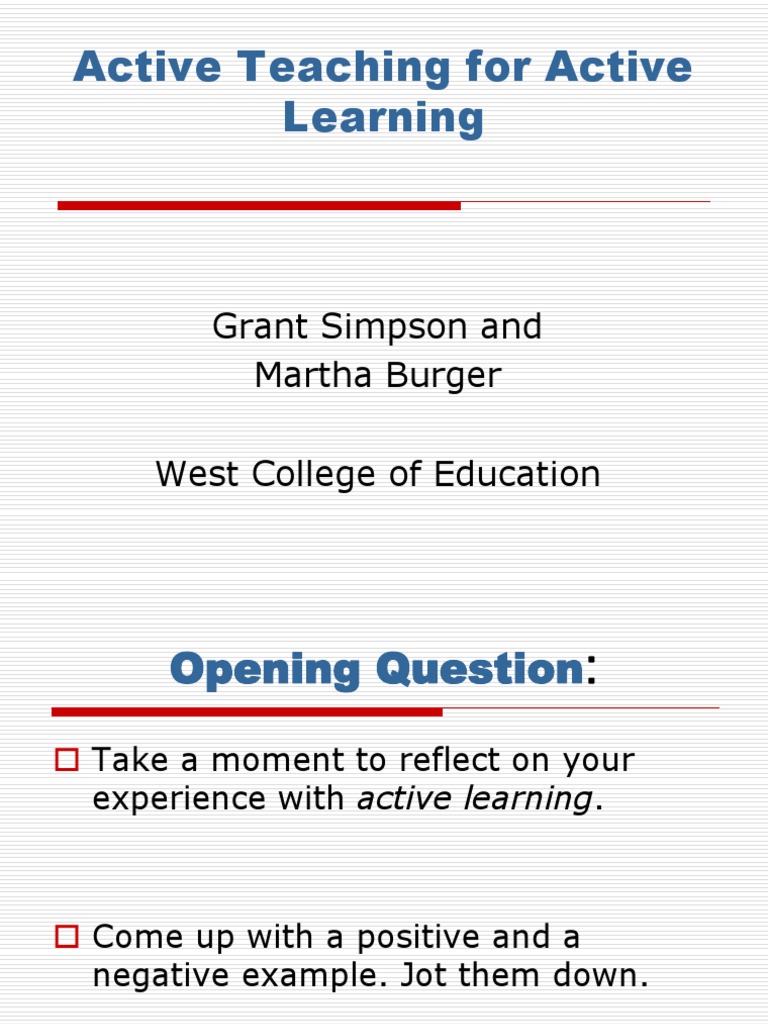 Activelearning | PDF | Lecture | Neuropsychology