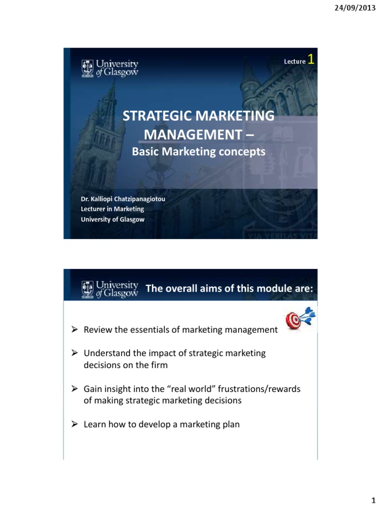 Strategic Marketing Management | PDF | Marketing Strategy | Sales