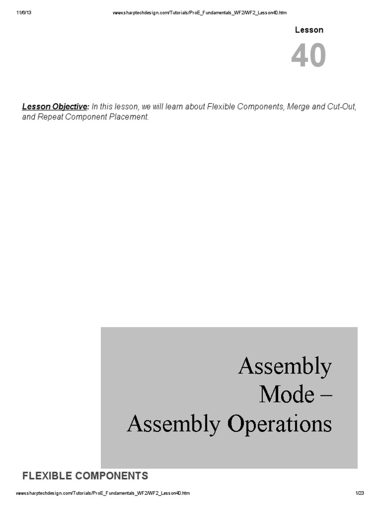 Lesson40 Assembly Operation | PDF | Double Click | Computing