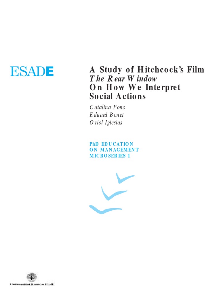 The Rear Window - Interpretation of Human Action | PDF | Phenomenology ...