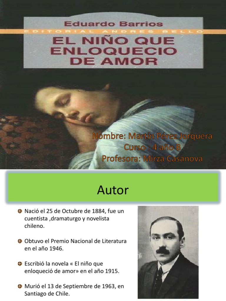 El niño que enloqueció de amor: Resumen | PDF