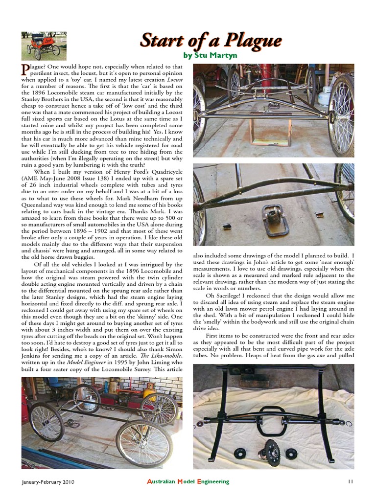 Building a Locomobile Model Car | PDF